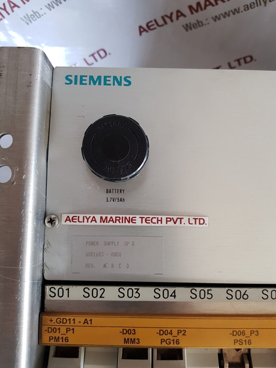 Siemens Ge.465 682.9012.00 Simadyn D Sr8 Plc Rack – Aeliya Marine