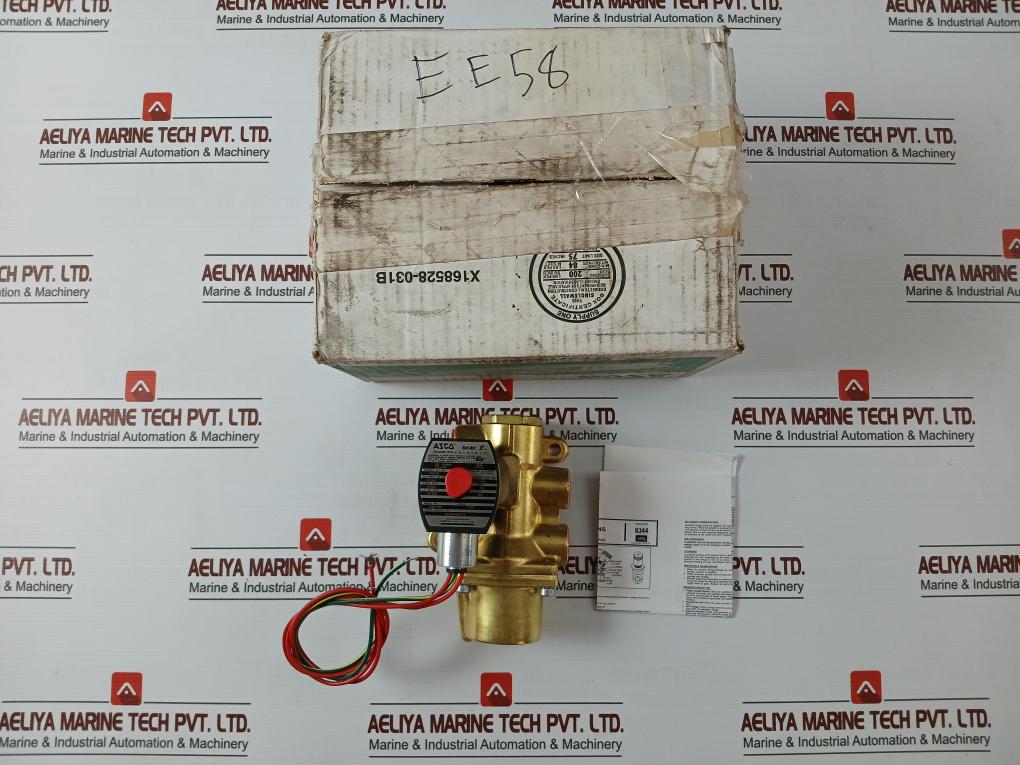 Asco Ef8344G074 4-way Piston/Poppet Solenoid Valve Ef8003G1 10.1W ...