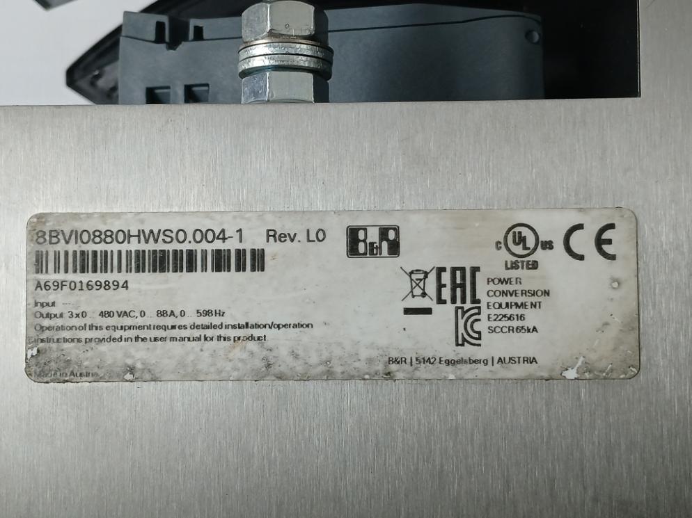B&R 8Bvi0880Hws0.004-1 Acopos Multi Inverter Module Rev.L0 0-598Hz ...