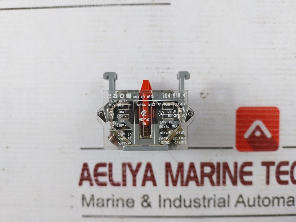 Eao 704.910.4 Switching Element 10A/500V~ 600V Ac 10 Amps – Aeliya Marine