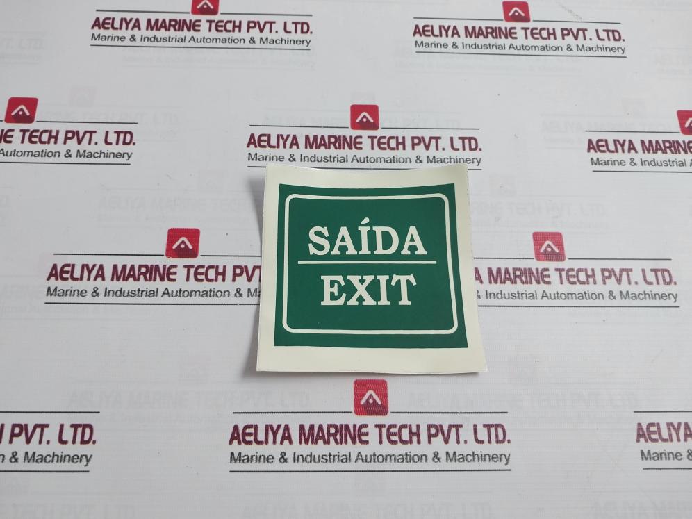 Exit Sign Right Exit – Aeliya Marine