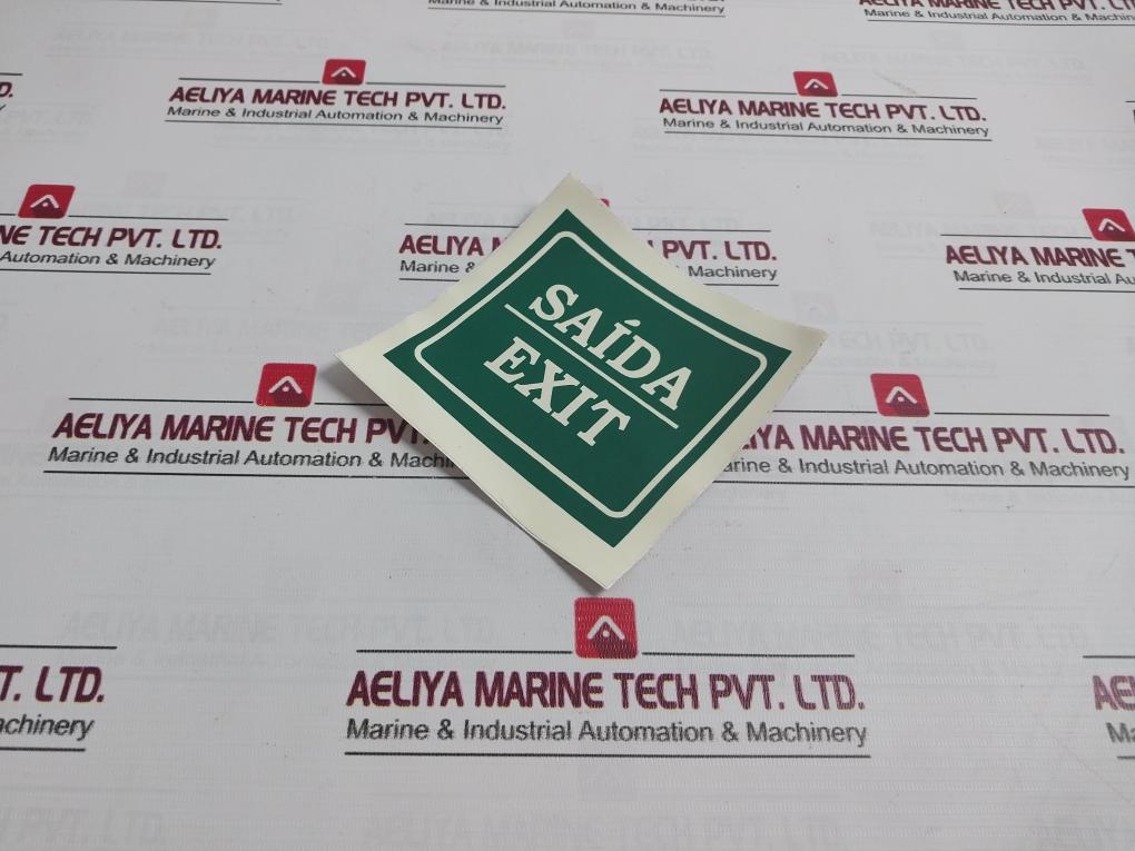 Exit Sign Right Exit – Aeliya Marine