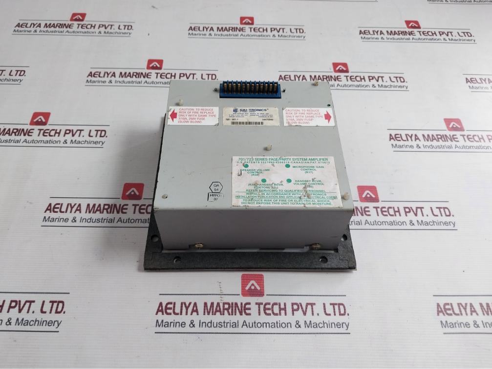 Gai-tronics 723-001 Remote Handset/Speaker Amplifier 120Vac 50-60Hz 0 ...