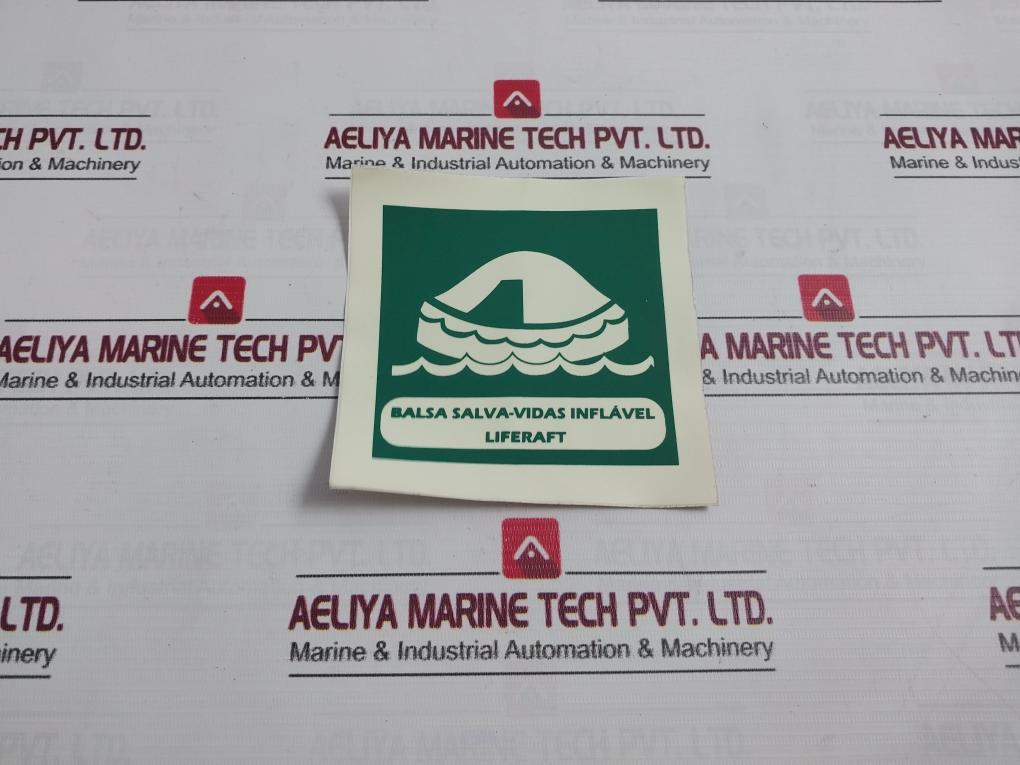 Liferaft Life Raft Emergency Sticker – Aeliya Marine