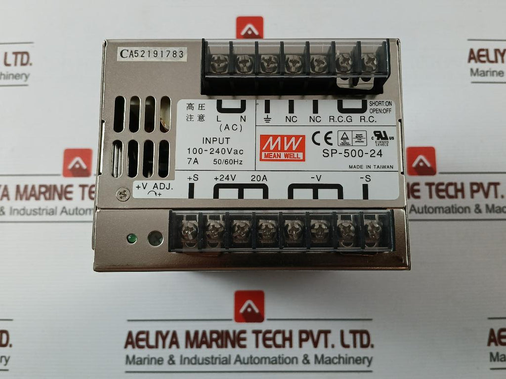 Mean Well Sp-500-24 Ballast Console Power Supply Module Input 100-240V ...