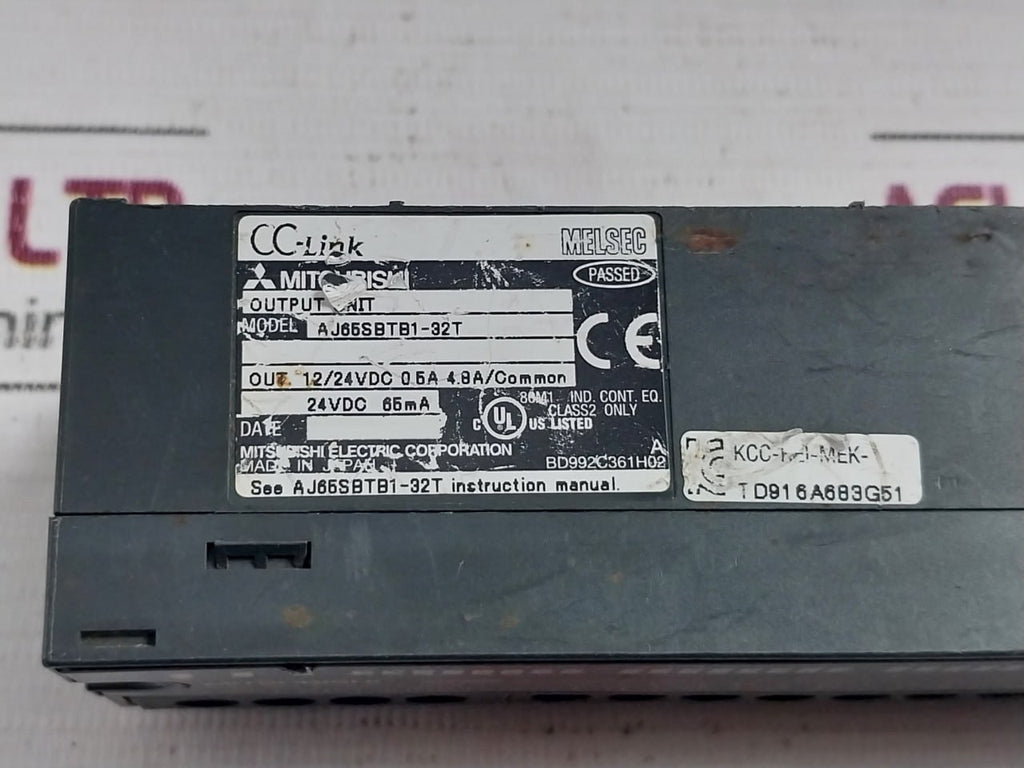 Mitsubishi Electric Aj65Sbtb1-32T Plc Compact Output Module Bd992C361H ...