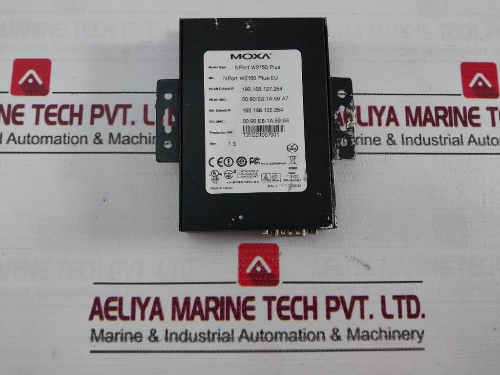 Moxa Nport W2150 Plus Wireless Serial Device Server 12-48Vdc 560 Ma 1 ...