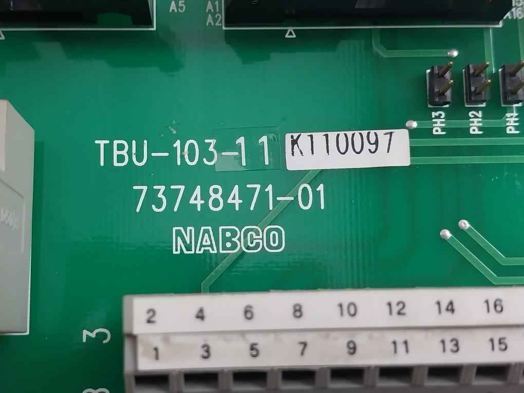 NABCO TBU-103-11 Printed Circuit Board PCB K110097 73748471-01 – Aeliya ...