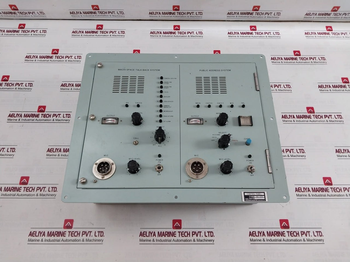 Nippon Hakuyo 0He-1075 Public Address System Control Panel Wm-3 Imp.60 ...