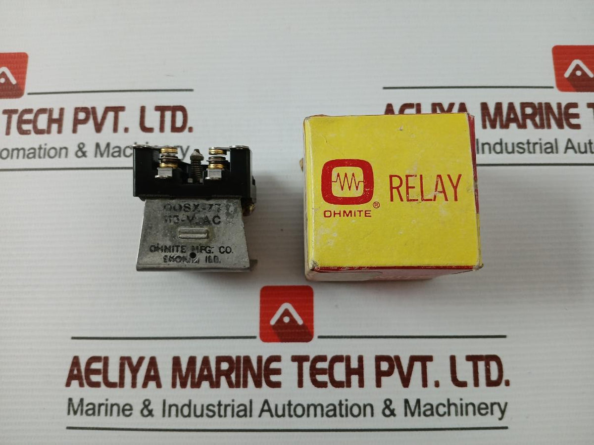 Ohmite Dosx-7T Relay Switch Industrial Control Dpdt 115 Vac – Aeliya Marine