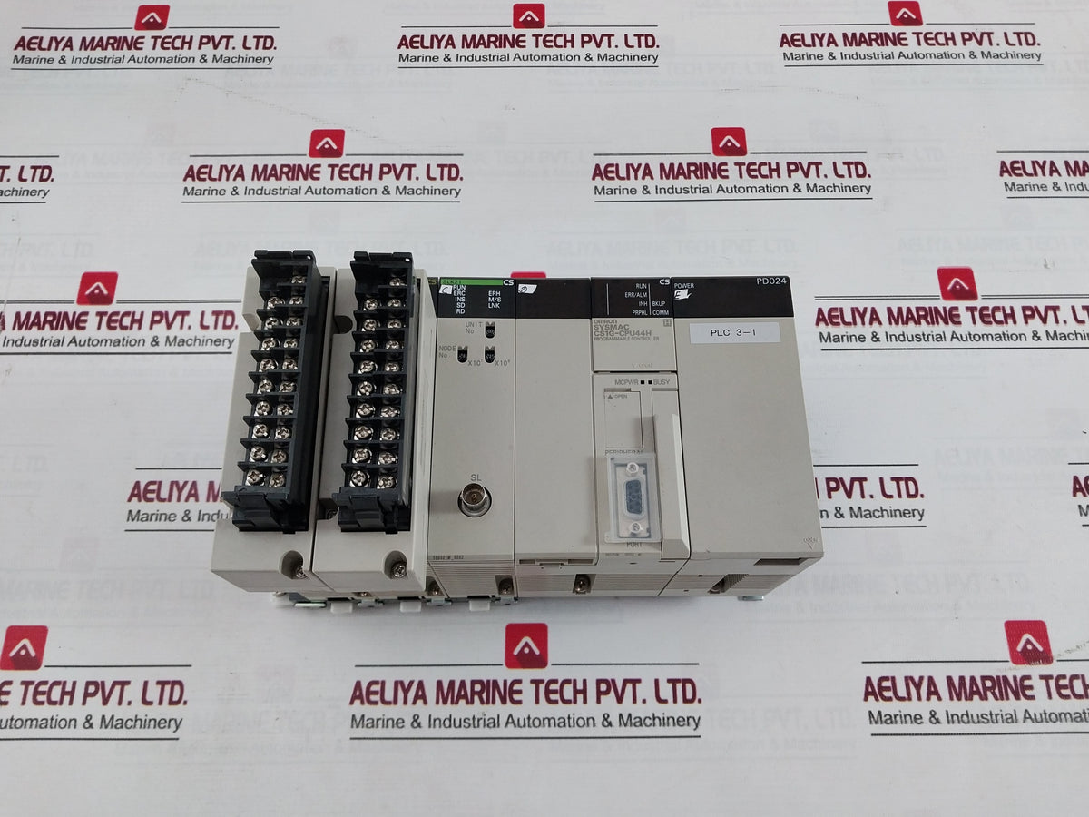 Omron Cs1G-cpu44H Programmable Controller Cpu Unit Cs1W-id211 24V Dc 7 ...