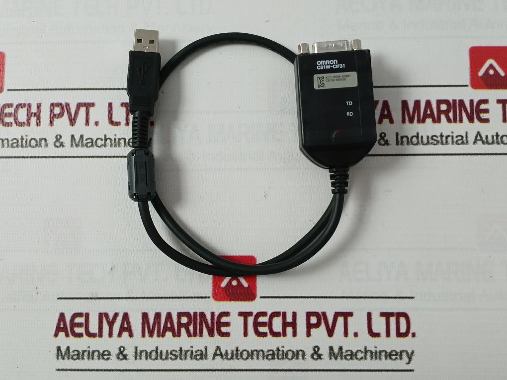 Omron Cs1W-cif31 Usb-serial Conversion Cable Connect Kcc-rem-omr-cs1W ...