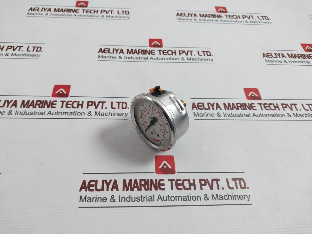 Rwo En 837-1 Pressure Gauge 0-140/145 Psi/0-10 Bar – Aeliya Marine