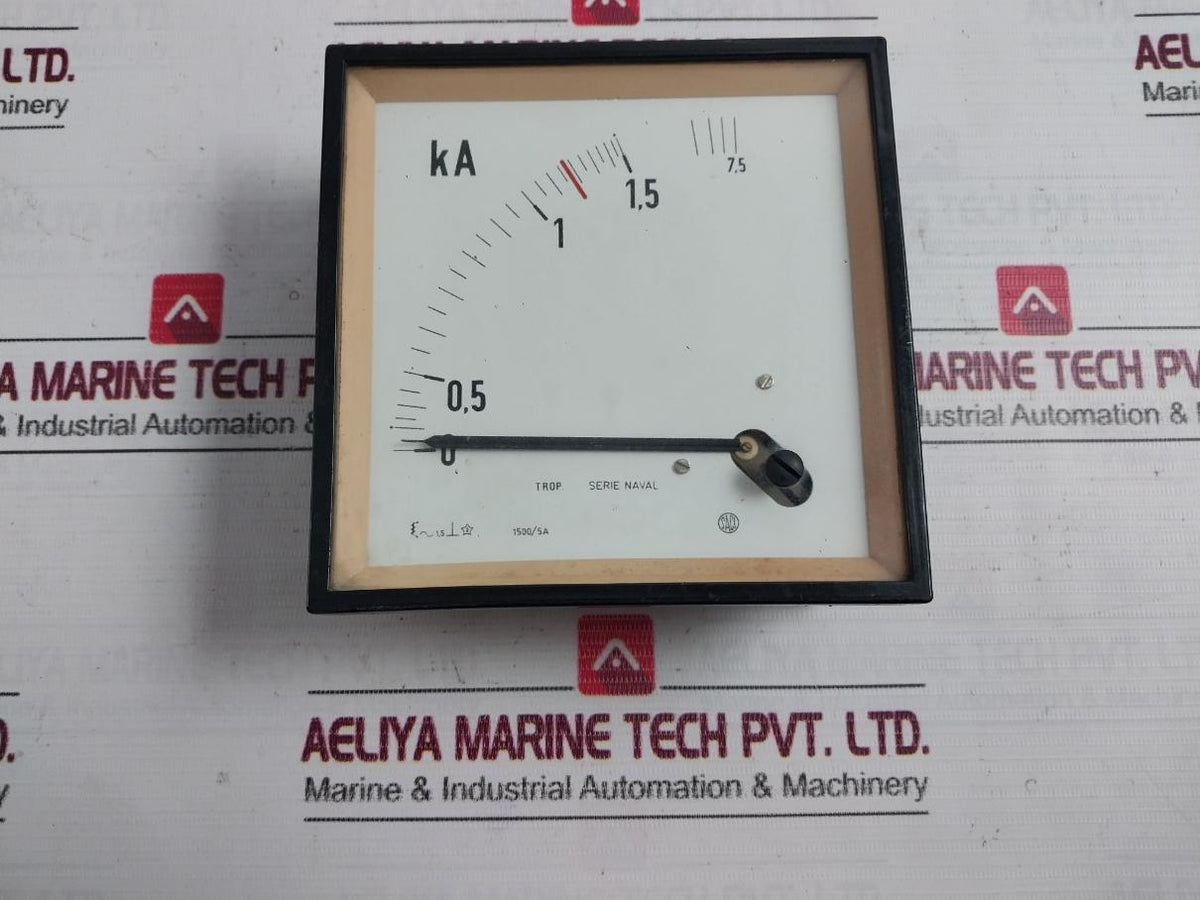 Saci Analog Ammeter 1500/5A 0 To 1,5/7,5 Ka – Aeliya Marine
