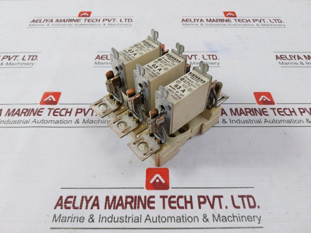 Siemens 3Na3 822 Fuse Holder With Fuse Hrc Ii-misc Ac 600V Ir 100Ka ...