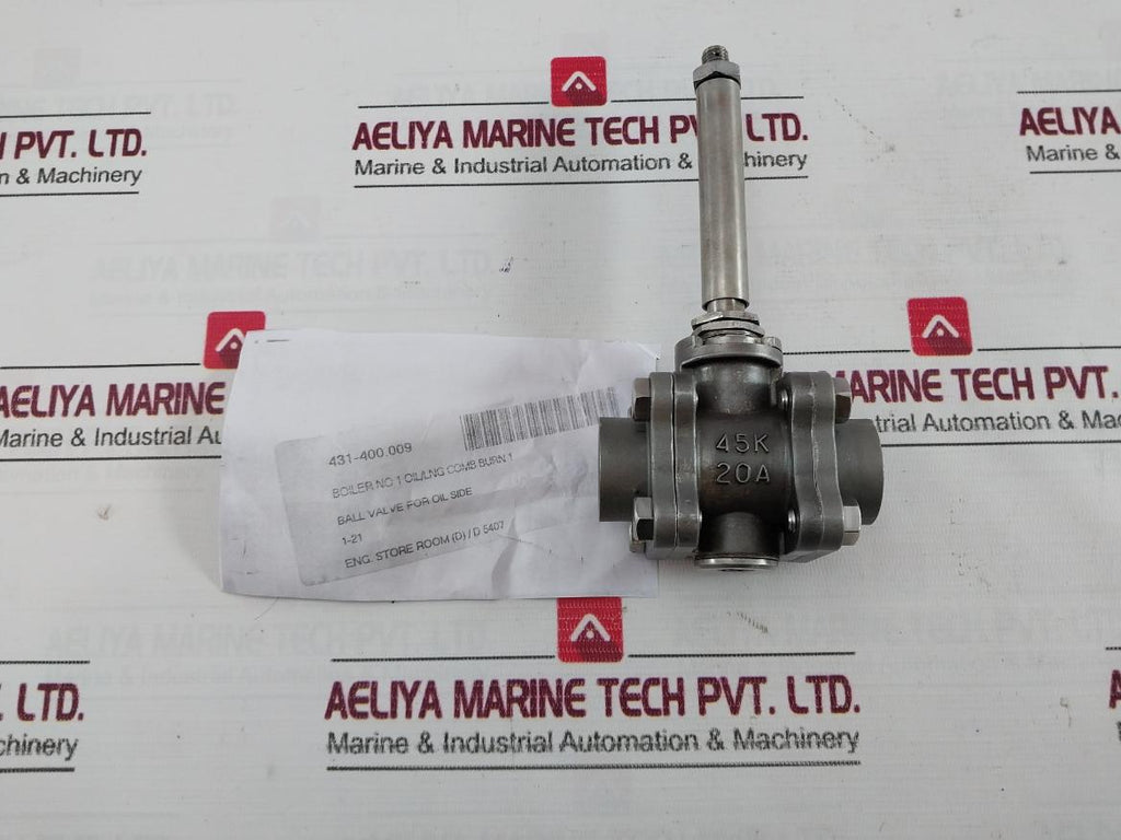 Tlv 45K 20A Ball Valve For Oil Side Of Boiler – Aeliya Marine