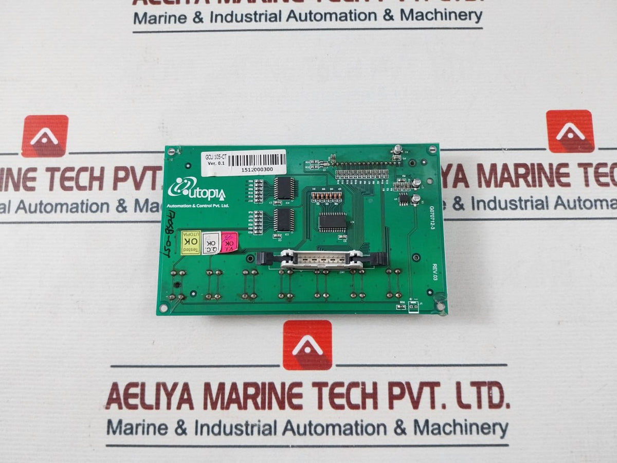 Utopia Gcu 105-ct Controller Unit Rev.03 – Aeliya Marine