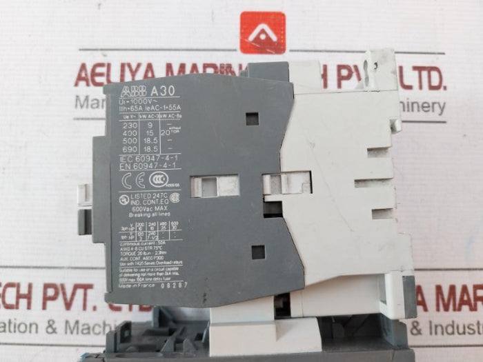Abb A30-30-10 Contactor 600V Ac A005135 Iec 60947-4-1 A600 P300 – Aeliya Marine