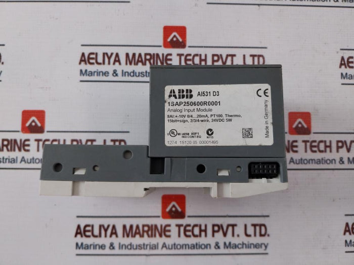 Abb Ai531 D3 Analog Input Module 1Sap250600R0001 Up 24Vdc 5W – Aeliya ...