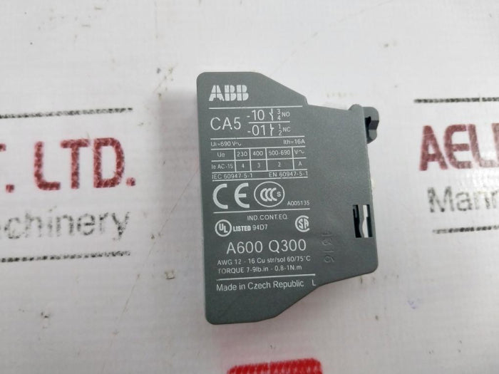 Lot Of 10X Abb Ca5-10 No Auxiliary Contact Block Iec 60947-5-1 A005135 ...