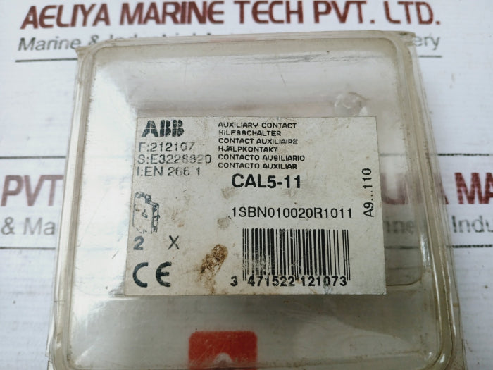Abb Cal5-11 Auxiliary Contact Block 1Sbn010020R1011 16A – Aeliya Marine