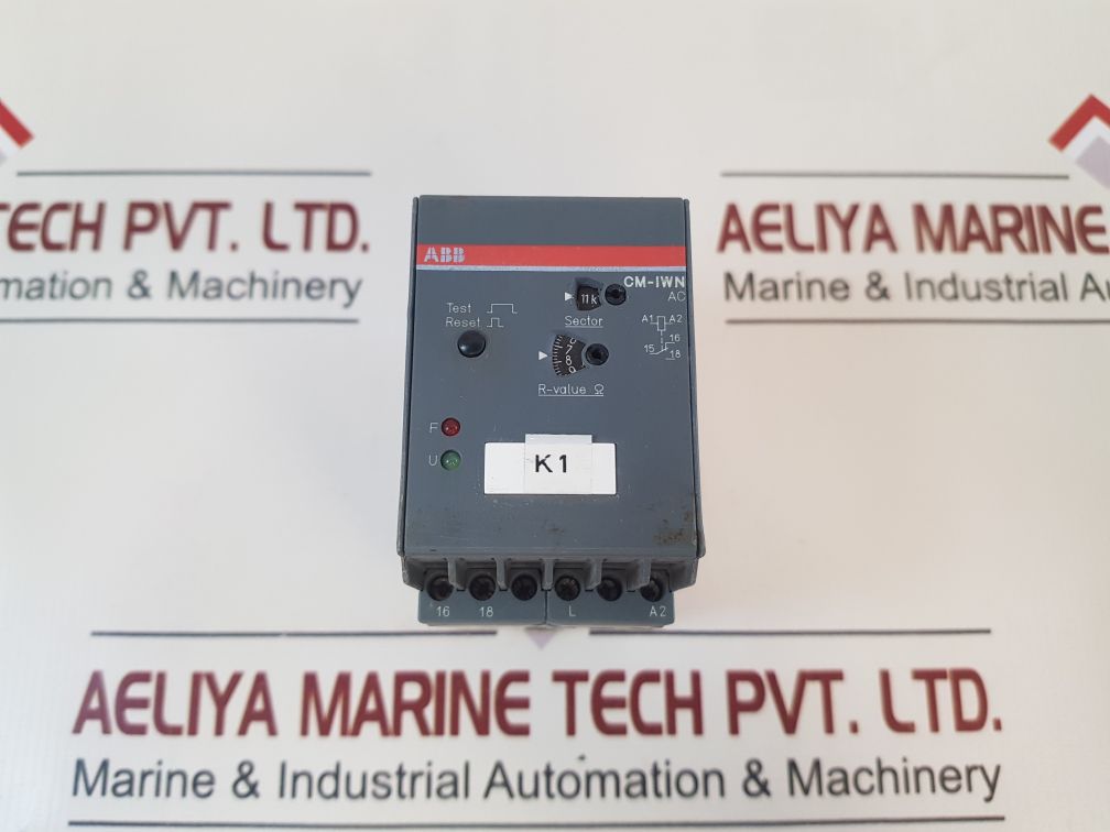 ABB CM-IWN Earth-leakage Monitoring Relay – Aeliya Marine