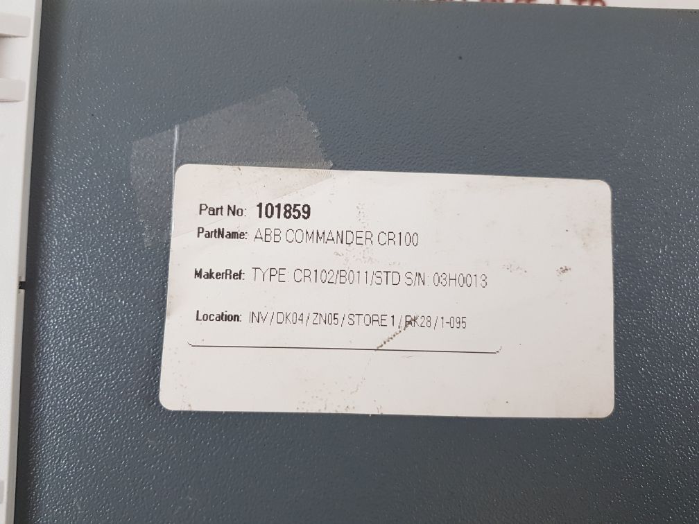 Abb Commander Cr100 Recorder – Aeliya Marine