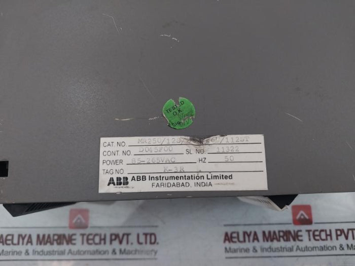 Abb Commander Sr250 Chart Recorder 85-265V Ac 50/60Hz 24V 45Ma – Aeliya ...