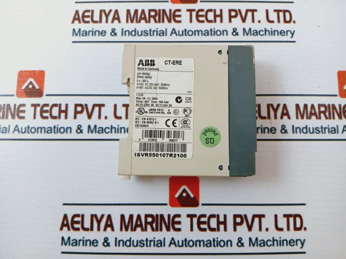 Abb Ct-ere On Delay Time Relay 300V Used – Aeliya Marine