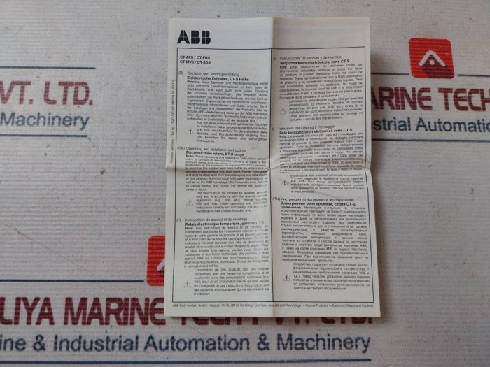 Abb Ct-sds.22S Star-delta Electronic Time Relay 1Svr730210R3300 ...