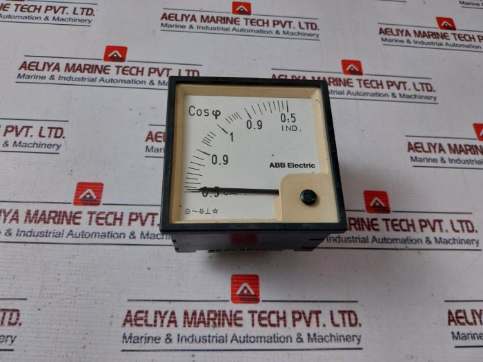 Abb Electric 20907 B Analog Power Factor Meter 0.5 -1-0.5 Cos Φ ...