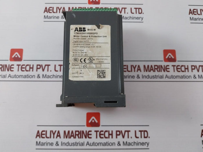 Abb M102-m Snmpwebcard Motor Control And Protection Unit Rev C 24Vdc – Aeliya Marine