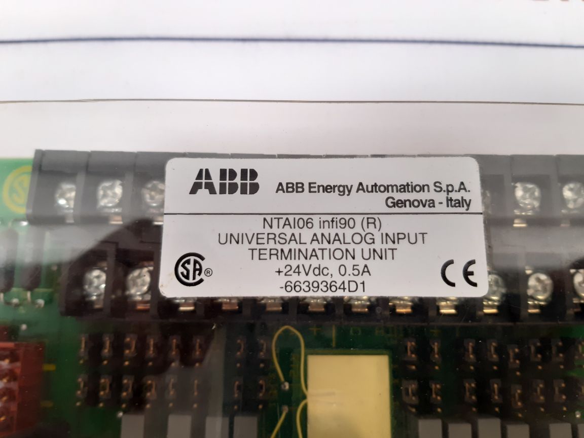 Abb Ntai06 Infi90 Universal Analog Input Termination Unit – Aeliya Marine