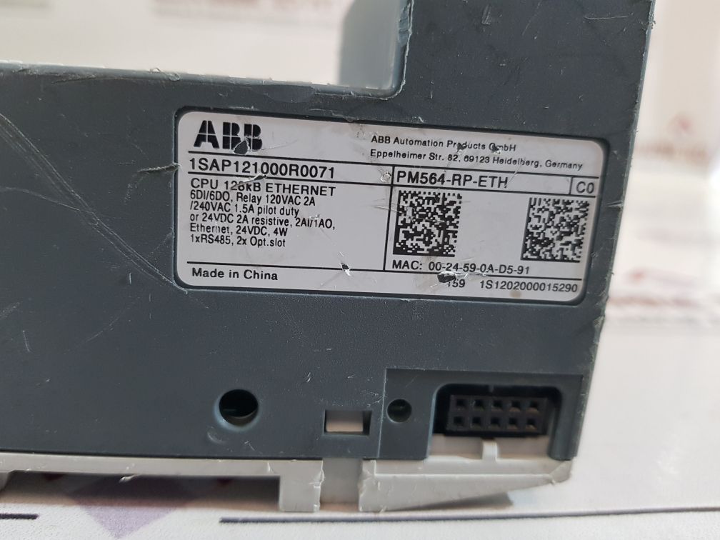 Abb Pm564-rp-eth Programmable Logic Controller – Aeliya Marine