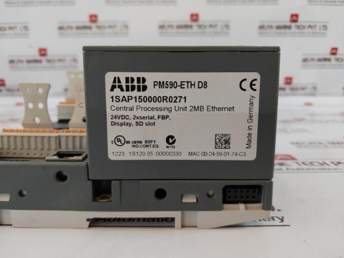 Abb Pm590-eth D8 Cpu, 2Mb Ethernet, 24Vdc, Central Processing Unit – Aeliya Marine