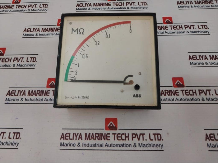 Abb 0-10 ∞ MΩ Ri 250KΩ Isolation Monitor Analog Panel Meter – Aeliya Marine