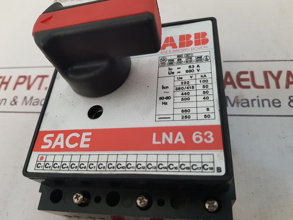 Abb Sace Lna 63 Limiter Circuit Breaker – Aeliya Marine