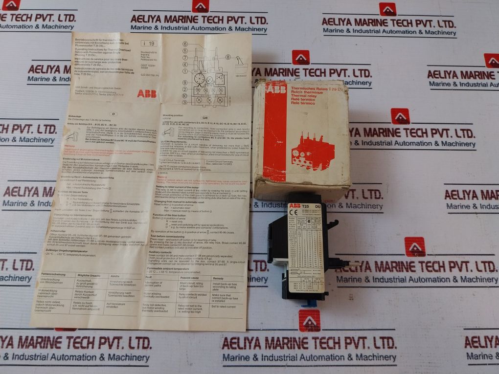 Abb T25 Du Thermal Overload Relay 4.5-6.5 A – Aeliya Marine
