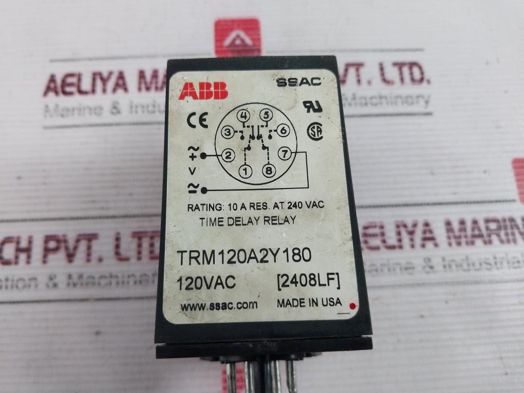 Abb Trm120A2Y180 Time Delay Relay 120 Vac 10A – Aeliya Marine