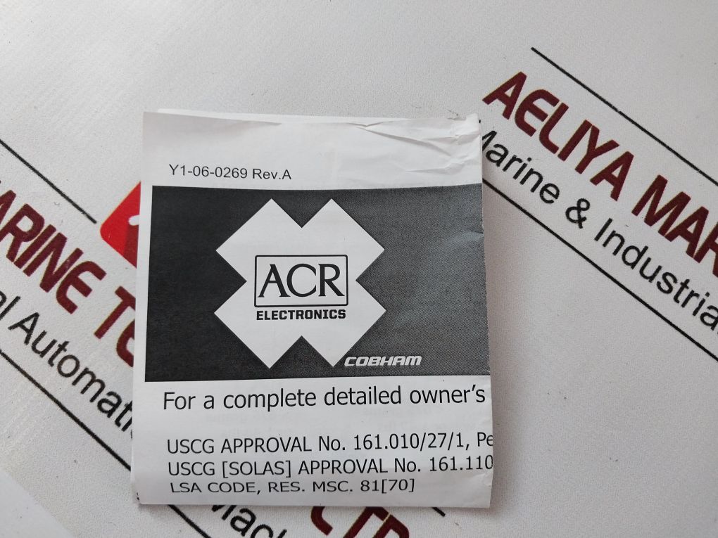 Acr Electronics Sm-2 Automatic Crew-overboard Marker Light 3940.1 ...