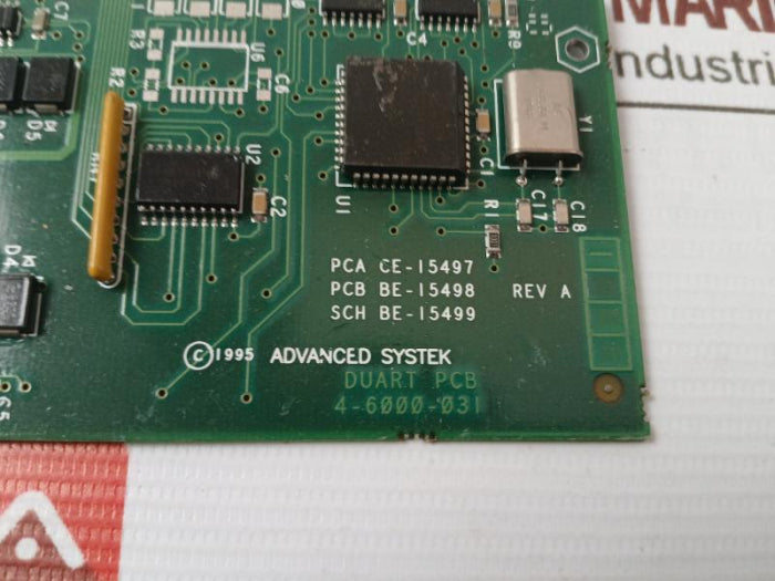 Advanced Systek 4-6000-031 Printed Circuit Board Rev A Pca Ce-15497 Sc ...