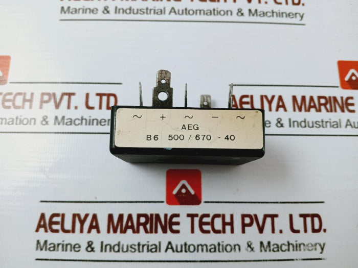 Aeg B6 500/670-40 Phase Bridge Rectifier – Aeliya Marine