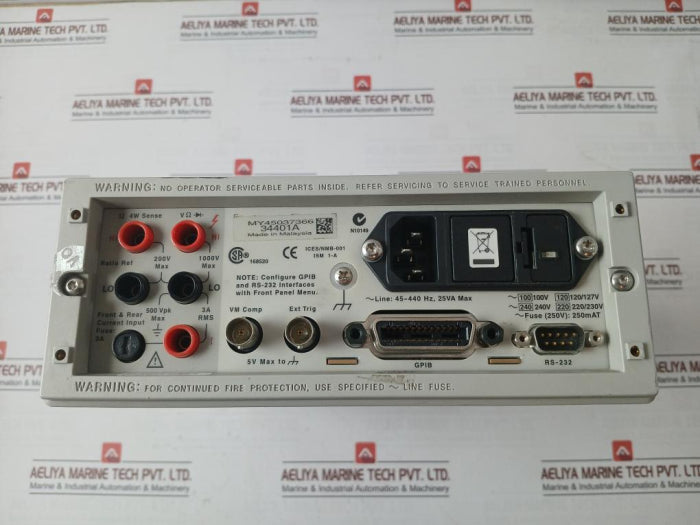 Agilent 34401A Digital Multimeter My45037366 Ices/Nmb-001 5V 45-440 Hz ...