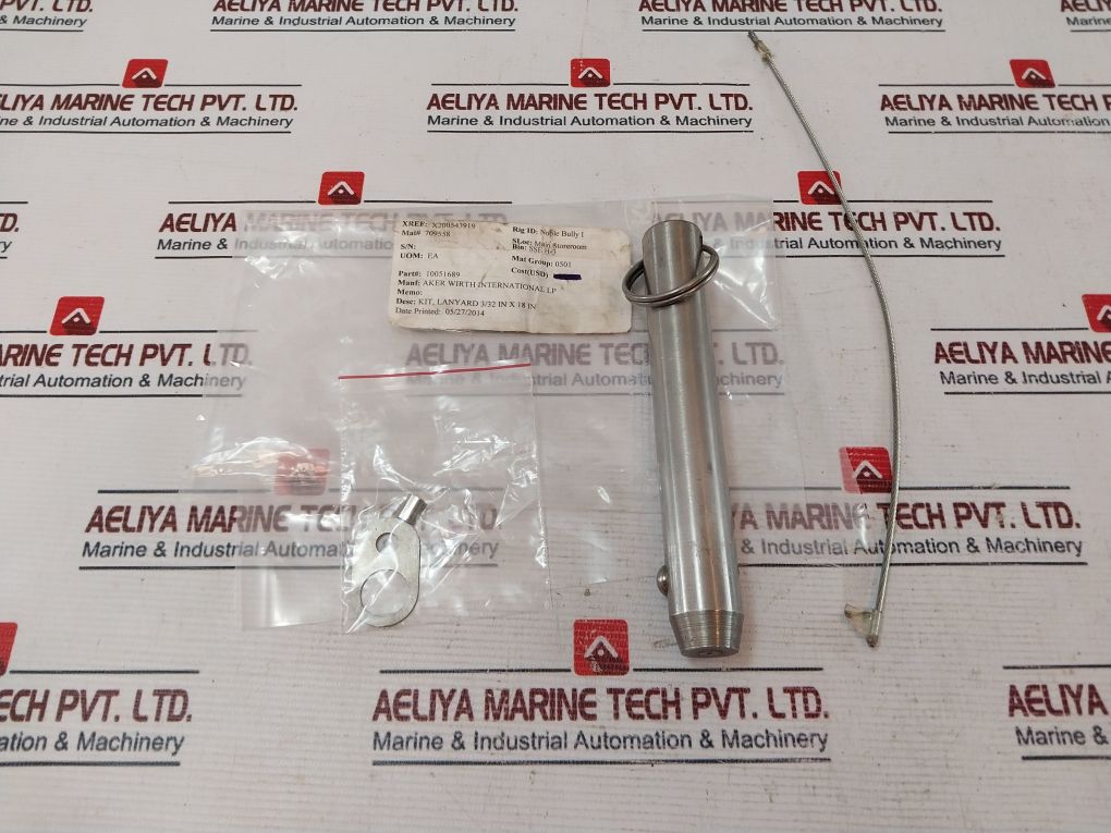 Aker Wirth 10051689 Indexing Pin 21 Clip Riser Lanyard – Aeliya Marine