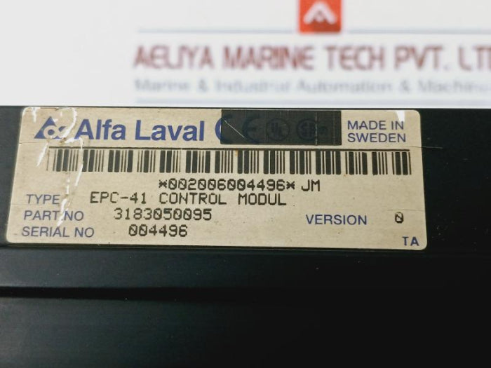 Alfa Laval Epc-41 Control Module 3183050095, Version 0 – Aeliya Marine