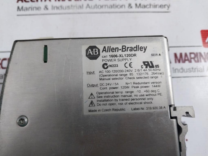 Allen-bradley 1606-xl120Dr Switched Mode Power Supply 24V 5A 120W N+1 ...