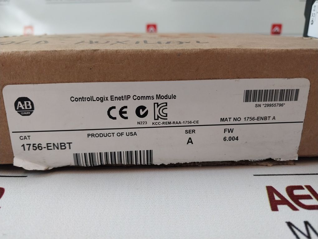 Allen-bradley 1756-enbt Ethernet Enet/Ip Comms Controllogix Module ...