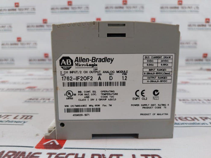 Allen-bradley 1762-if2Of2/1762-if4/ 1762-ob8/ 1762-ob16/ 1766-l32Bwa M ...