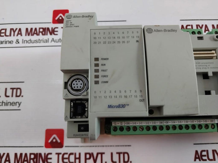 Allen-bradley 2080-lc30-48Qbb Micro 830 I/O Controller Ser A Rev A 24V ...