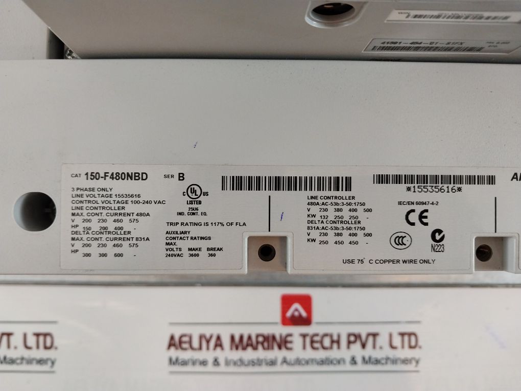 Allen-bradley Smc-flex 150-f480Nbd 3-phase Smart Motor Controller Seri ...